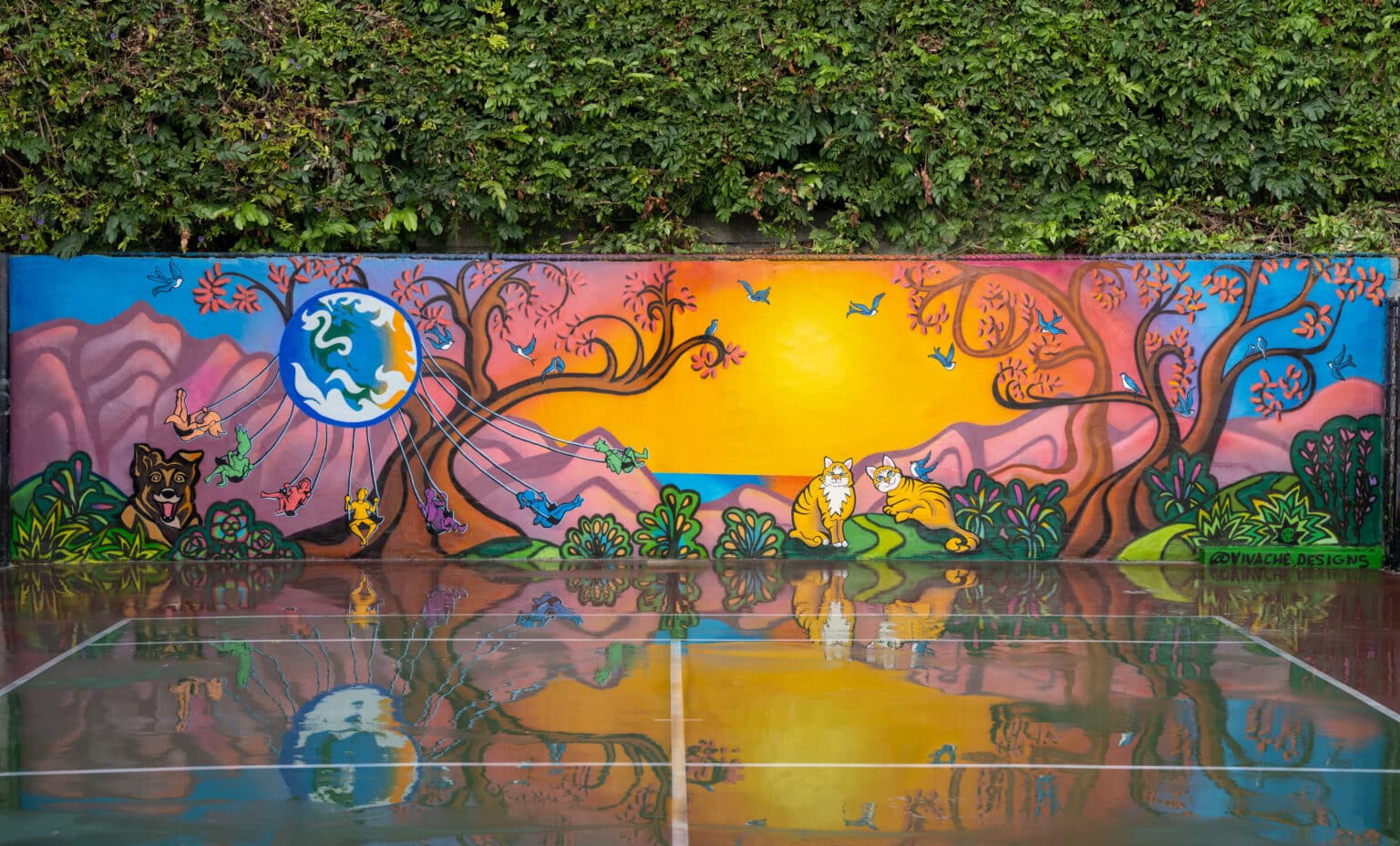 Cats and Dog Mural - MTP Studio
