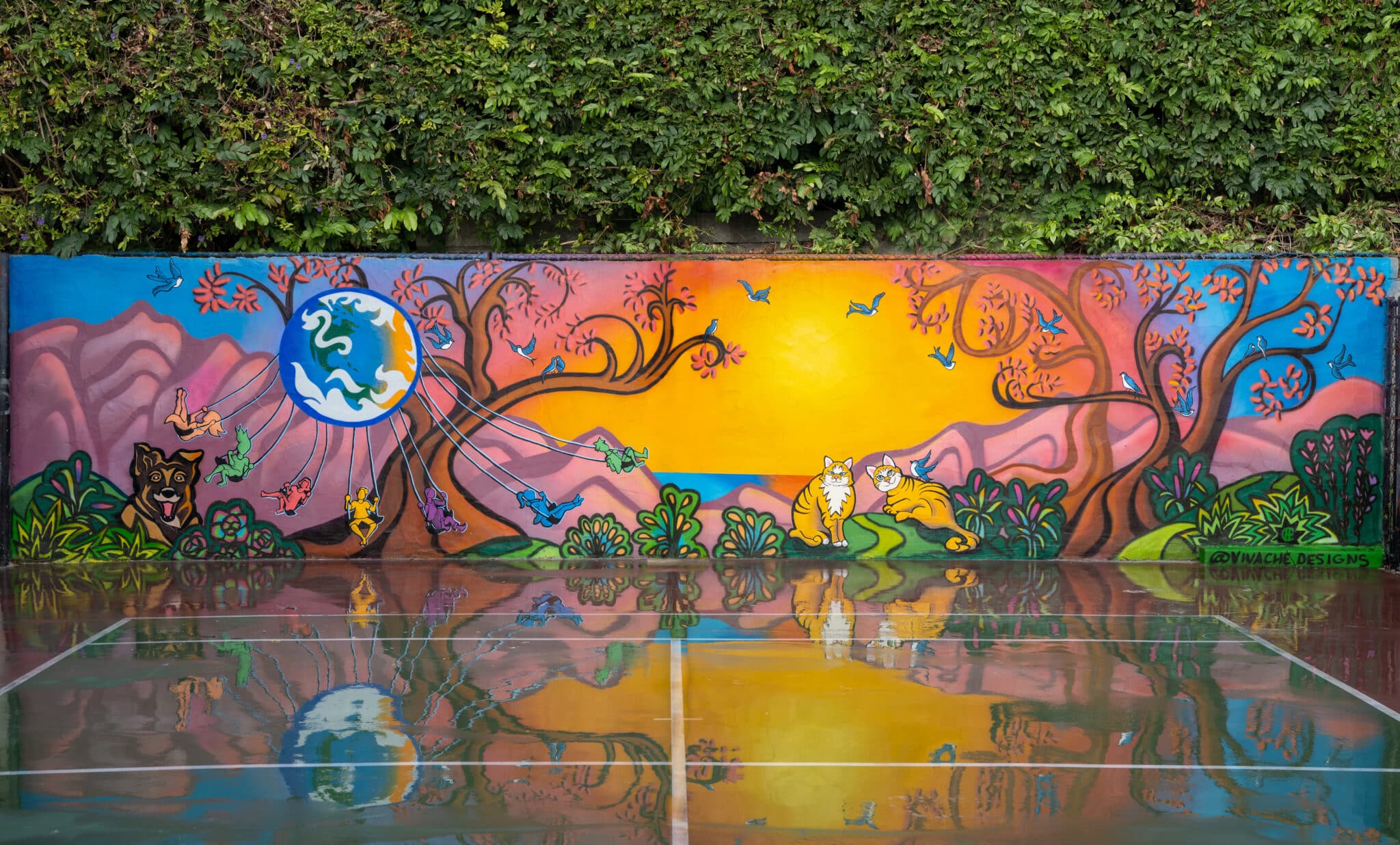 Cats and Dog Mural - MTP Studio